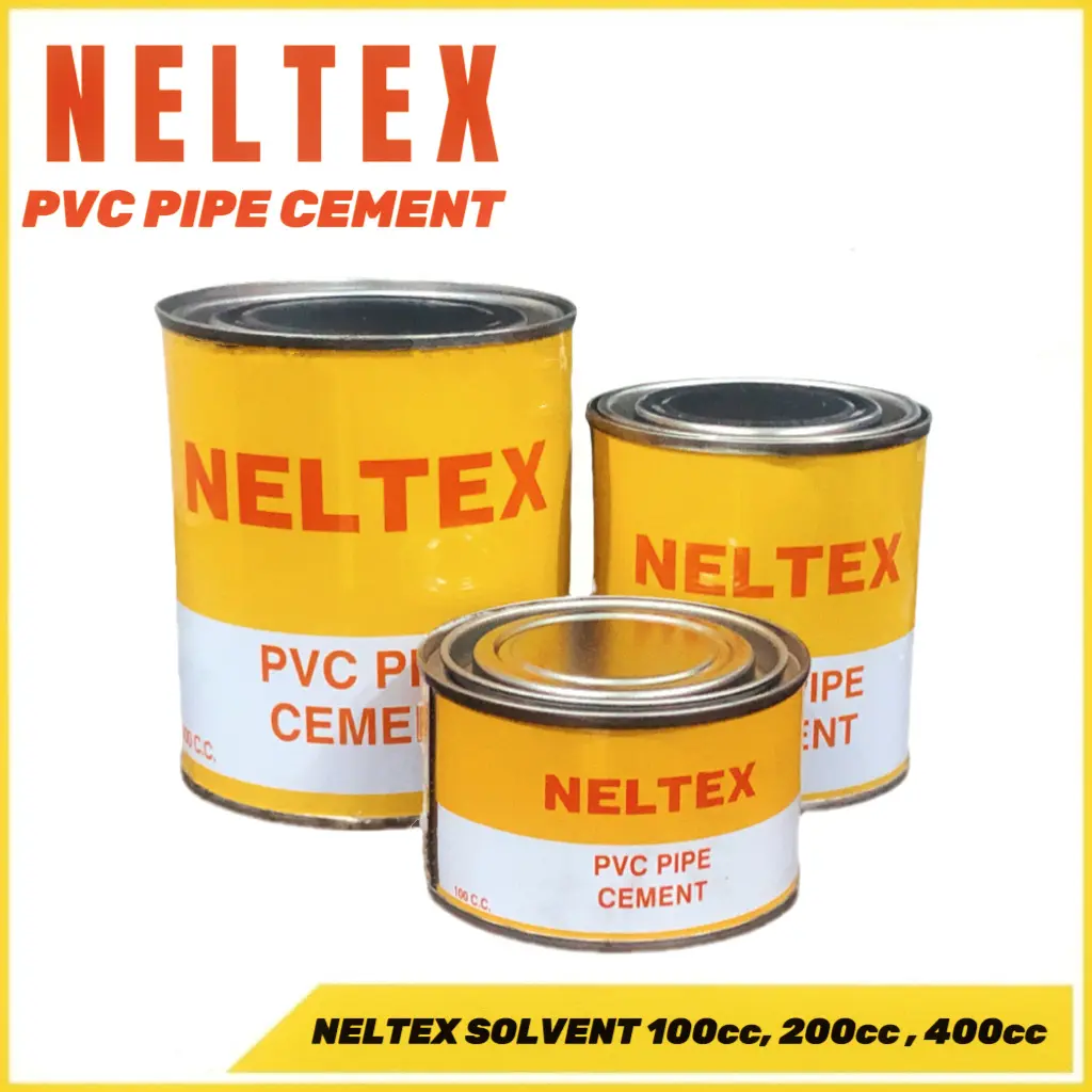 Solvent PVC Pipe Cement 100cc, 200cc, 400cc (NELTEX) - TikTok Shop ...