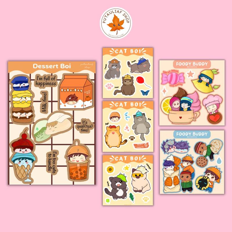 STIKER BOBOIBOY FANART VINYL KISS CUT - Shop | Tokopedia