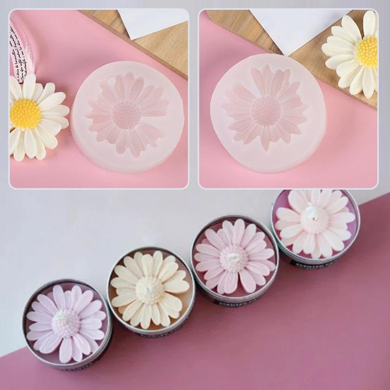 Acuan Silikon Daisy Seni Abstrak, Yydneer, Perhiasan Plaster - TikTok ...