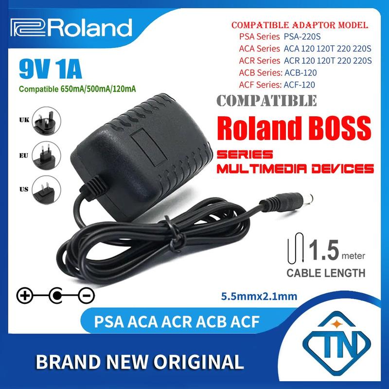 9V 1A AC/DC Compatible AC Adapter ACR PSA Power Supply for ROLAND ...