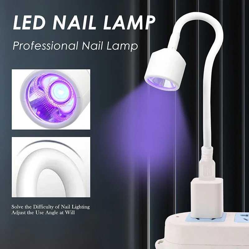 Lampu LED UV USB, Saiz Mini, Untuk Kuku Gel, Lampu Boleh Laras - TikTok ...