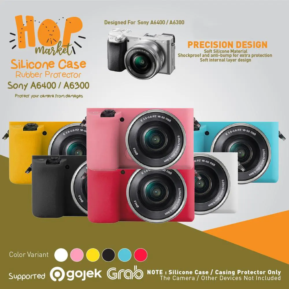 Silicone Case for Sony Alpha A6400 A6300 Silikon Cover (Sarung Silicon ...