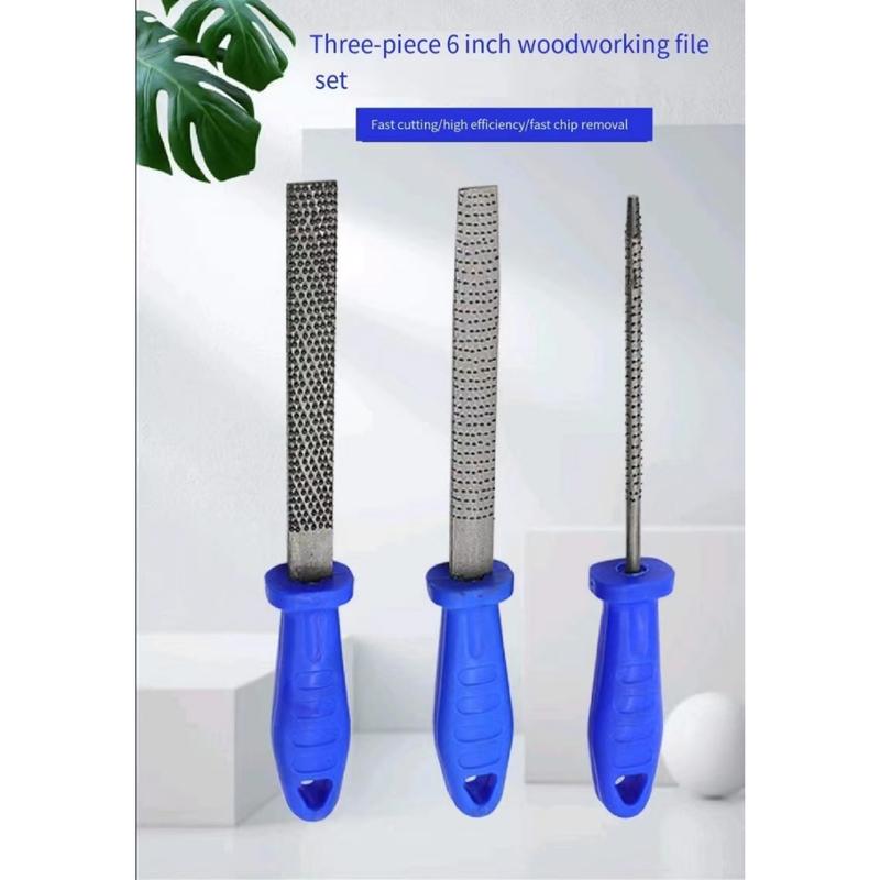 Three-piece set of 6-inch woodworking files, hand-made steel - TikTok ...