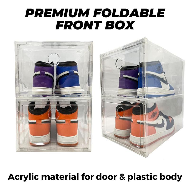 Premium Acrylic Door Soft Case Front Drop Shoe Box Kotak Kasut - TikTok ...