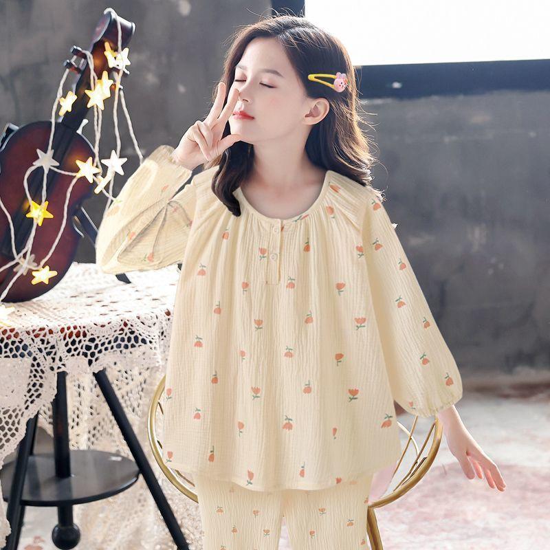 Piyama Kanak-kanak, untuk Perempuan, Musim Bunga dan Musim Luruh ...