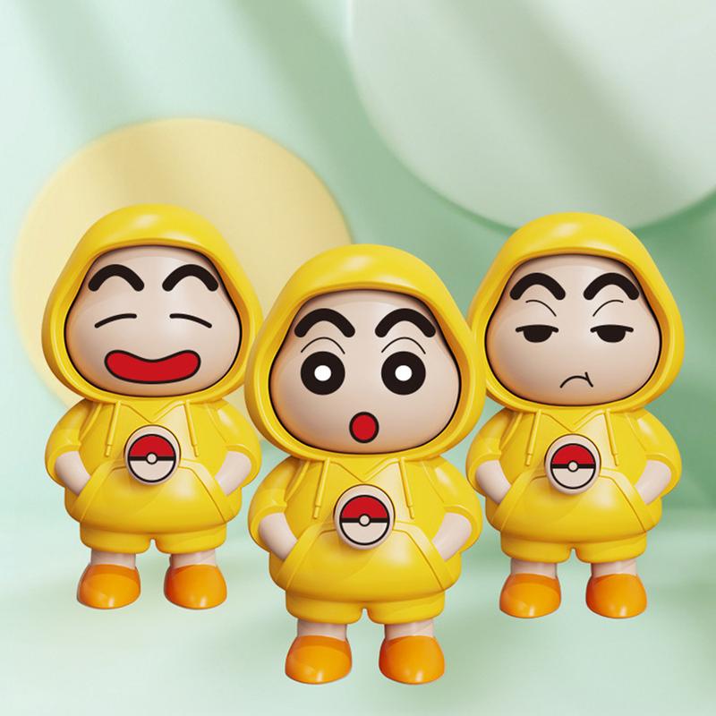 Cartoon Crayon Shin Chan Face Changing Doll Pendant Cute Kuromi ...