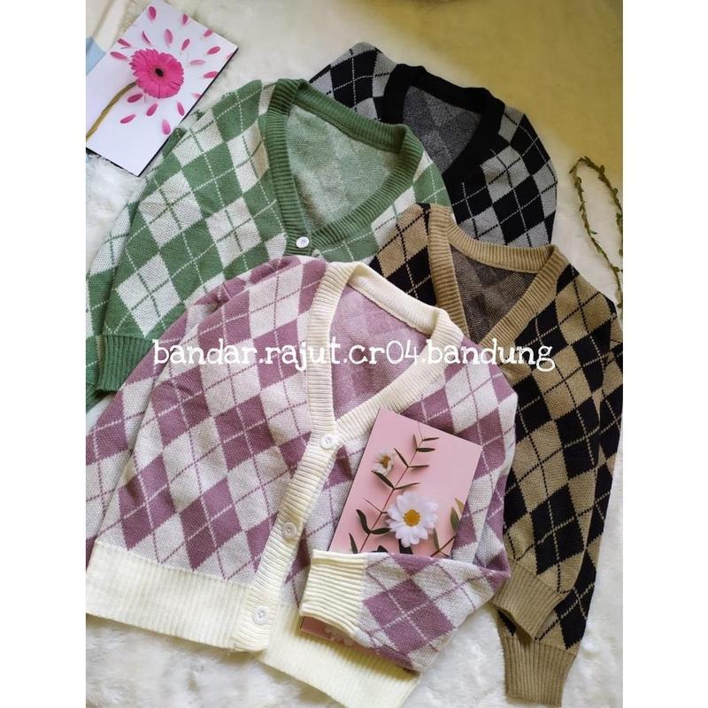 CARDIGAN WIND LONG SLEEVE KNITWEAR IMPORT TOP LOOSE PULLOVER/CARDY ...