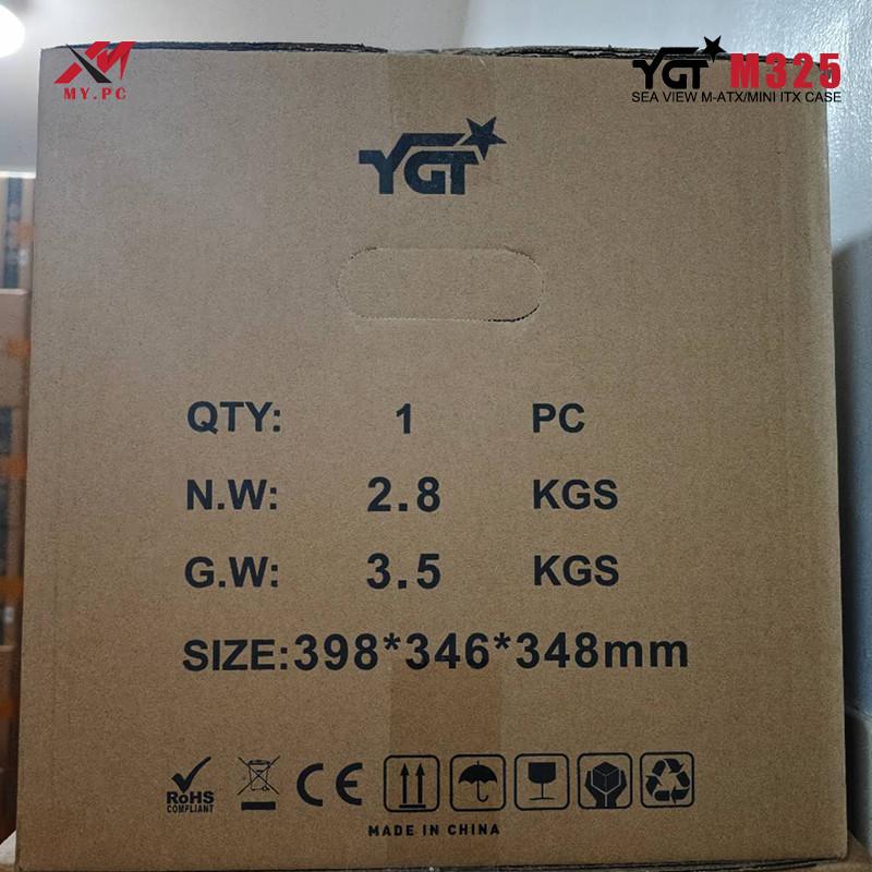 MY.PC | YGT M325 Gaming Case Dual Glass M-ATX Desktop PC Case for ...