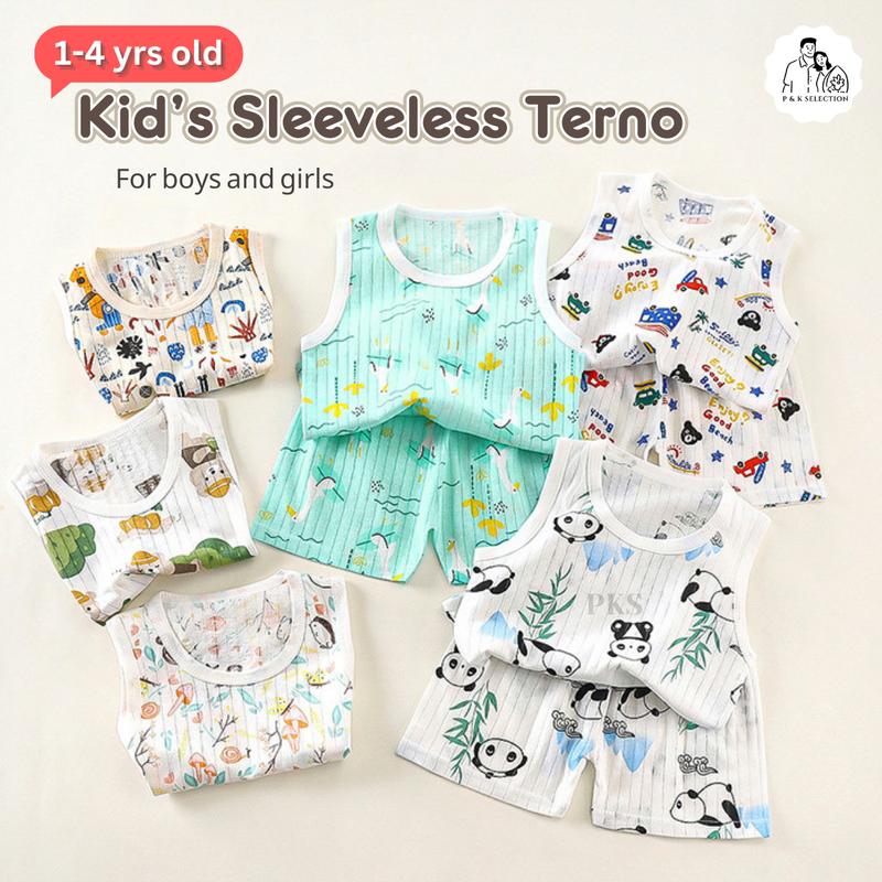 《PKS》 Baby Cotton Sando Summer Fashion Terno Set 1-4yrs Cute - TikTok ...