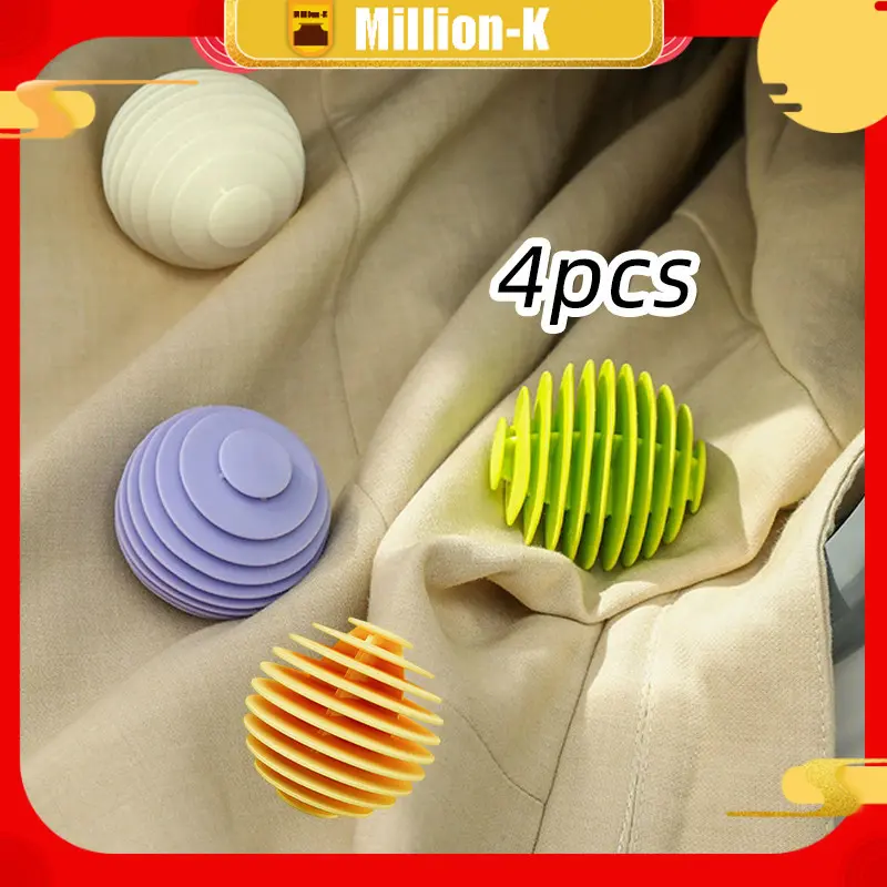 4Pcs Bola Laundry Magic / Reusable Silicone Laundry Ball / Bola ...