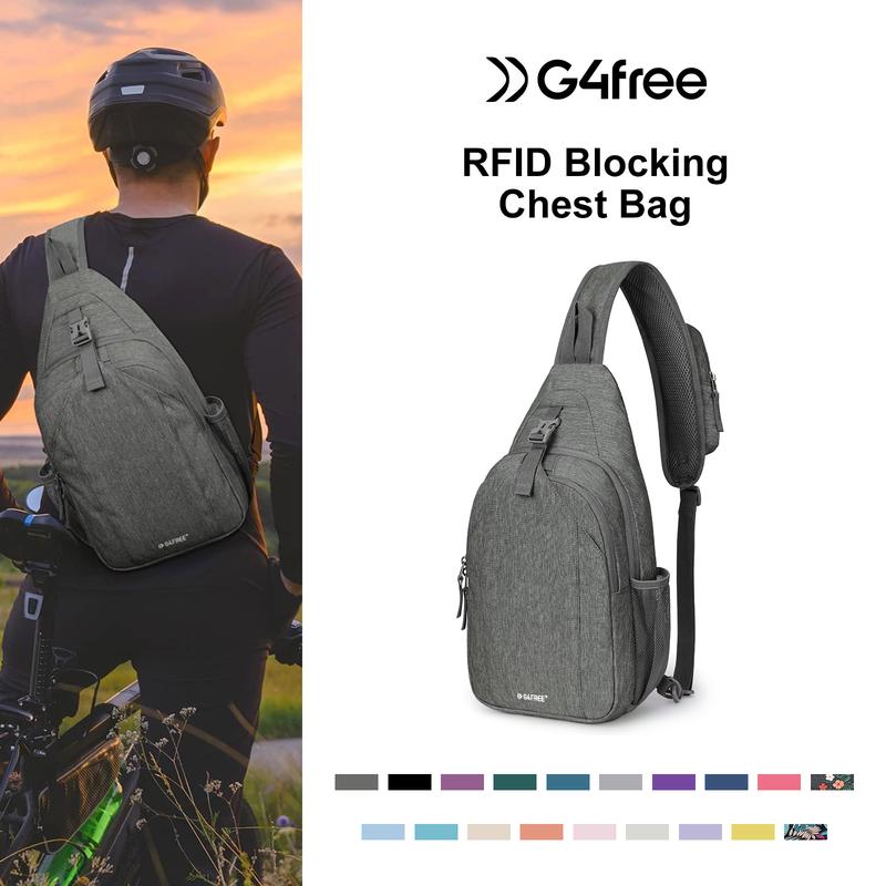 G4Free Sling Bag RFID Blocking Sling Backpack Crossbody Chest Bag ...
