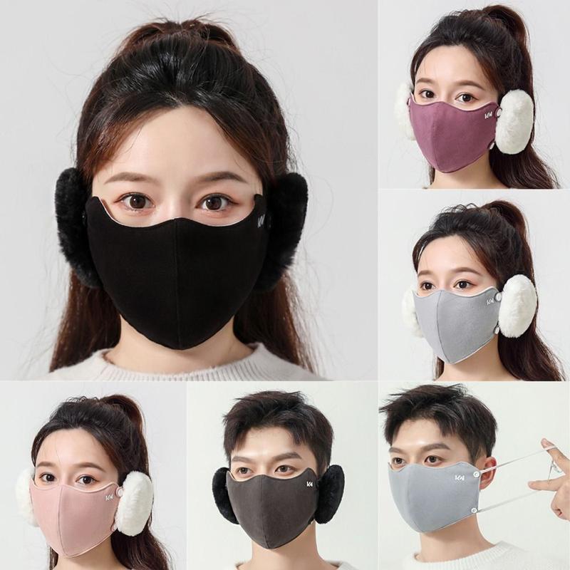 Daily Winter Warm 2 in 1 Mask Earmuffs Dustproof Cold-proof Windproof ...