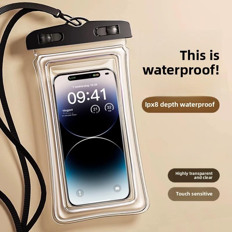 Beg Telefon Kalis Air, dengan Beg Udara, Skrin Sentuh HD, Pengedap ...