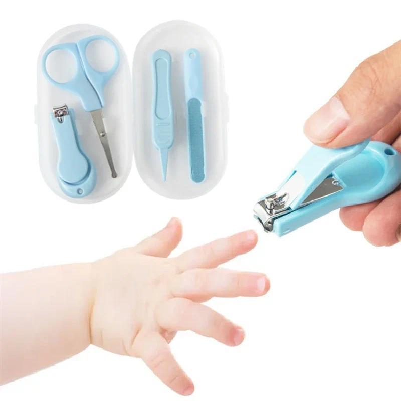 4 Pcs Small Stainless Steel Baby Nail Trimmer Baby Care Anti-clamping ...