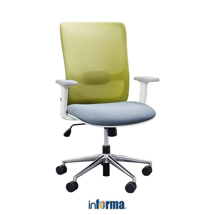 Promo Informa Sunon Neo Olive Kursi Kantor Sandaran Rendah Tempat Duduk ...