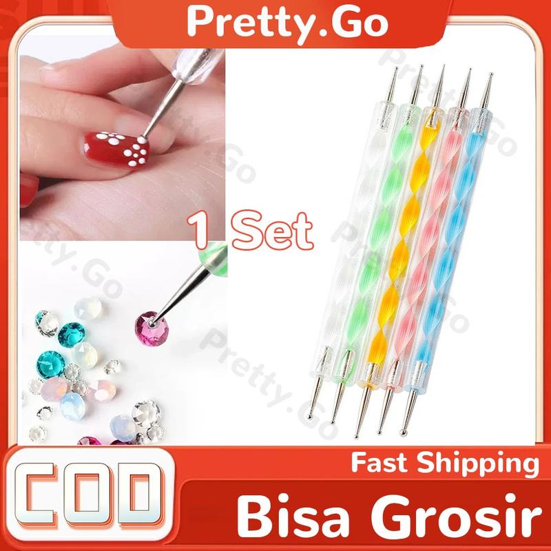 5pcs Dotting tools Nail art painting gel nail polish / alat pen - Shop ...