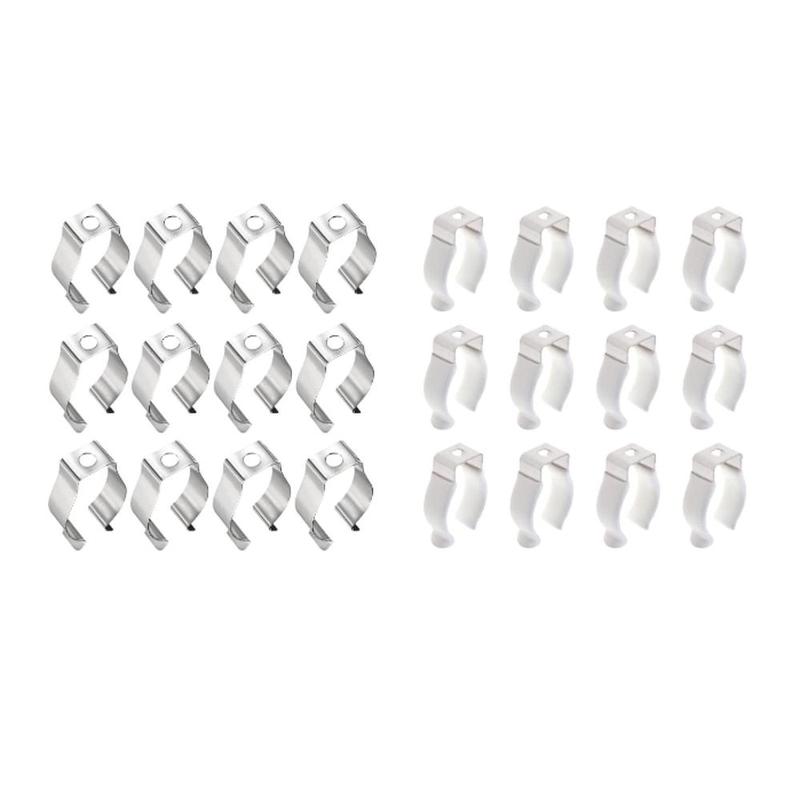 12x T8 Clips Holder Bracket Lamp Support Easy to Install Sturdy ...