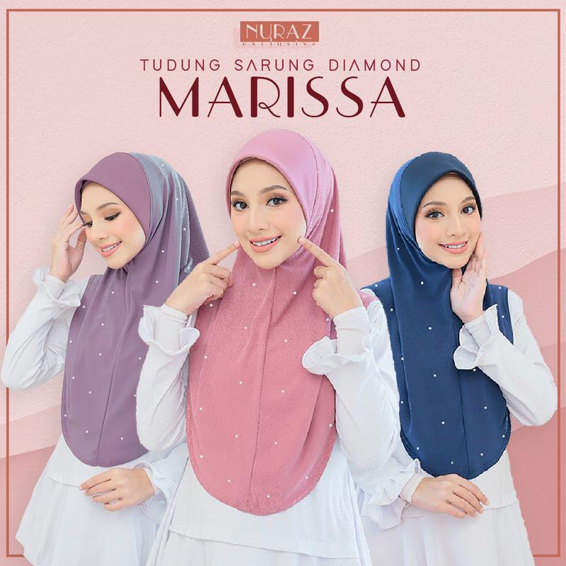 Nuraz Exclusive Tudung Sarung Diamond Marissa Korean Moss Crepe ...