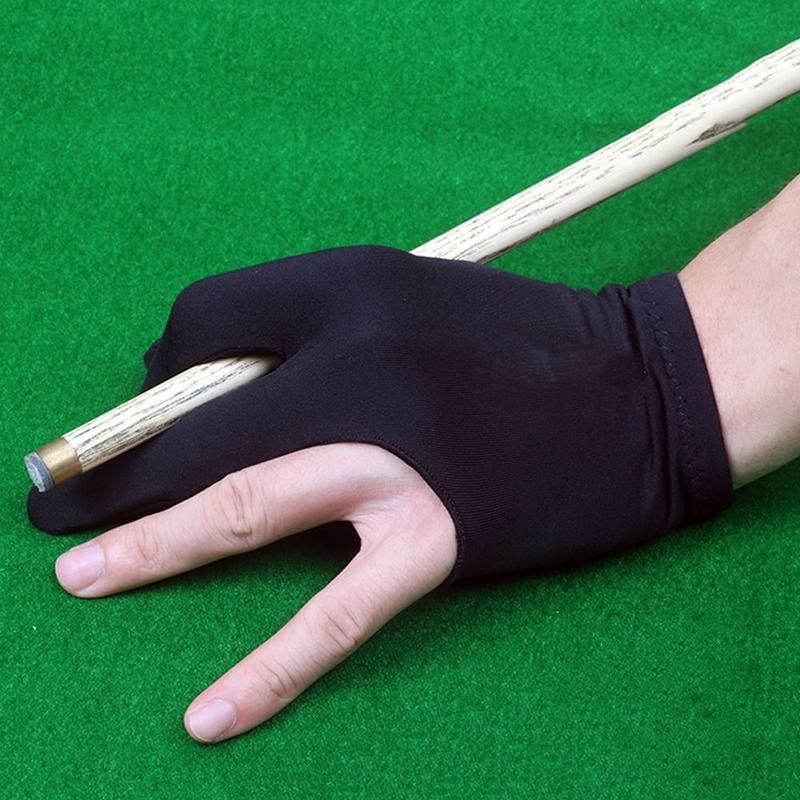 Breathable Leopard Letter Snooker Billiard Cue Glove Three Finger ...