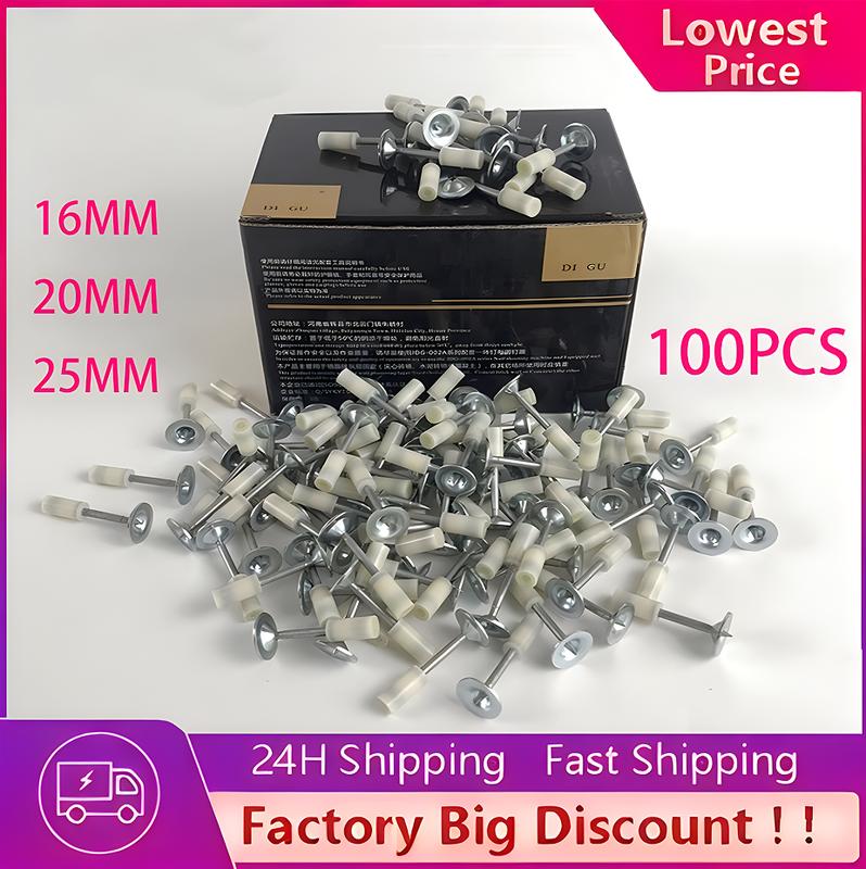 Steel Nails 100Pcs Round Nails Fastener Nails for Gun Rivets - TikTok ...