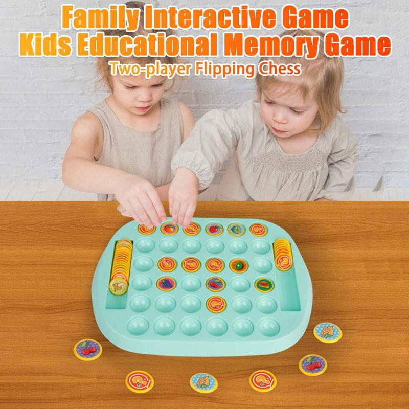 saledow_ Flipping Board Game Travel-friendly Board Game Fun Fruit ...