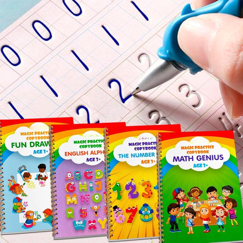Magic Grooved Writing Practice Books Reusable Handwriting Groove ...