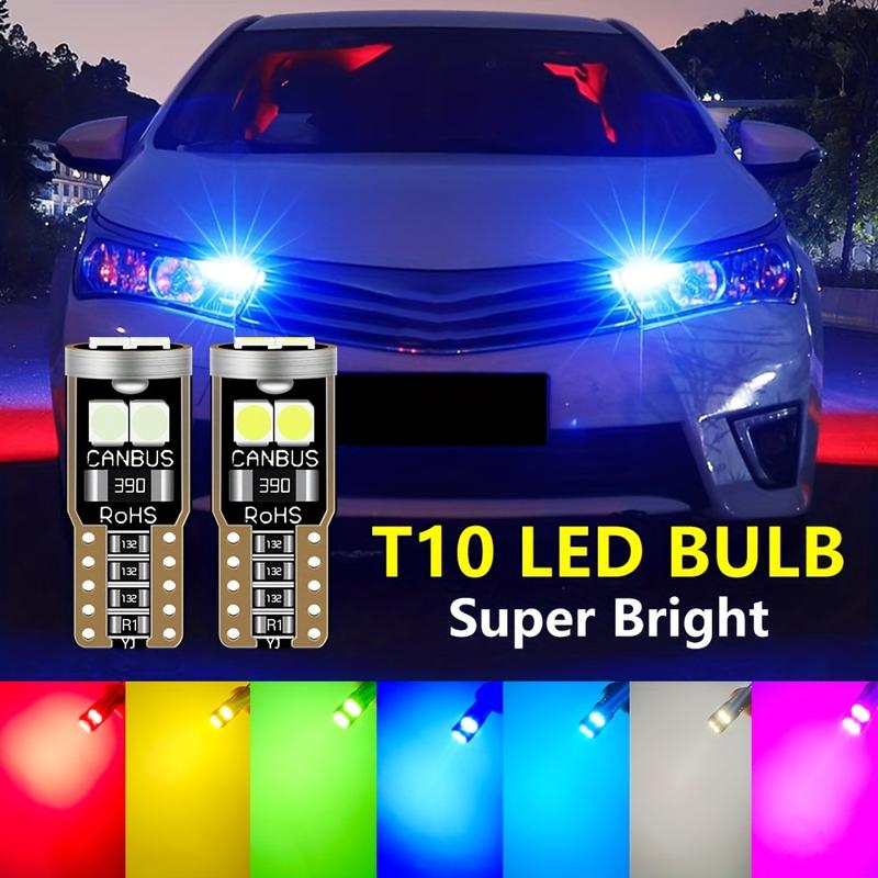 2pcs T10 Led W5W Car Motorcycle Door Light 194 501 Decoded Super ...