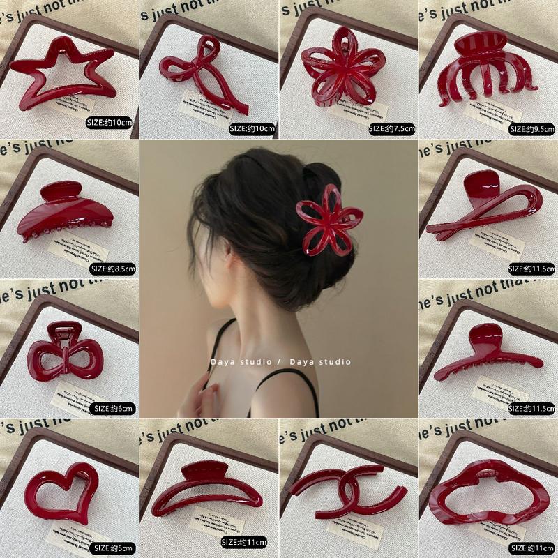 Jepit Rambut Ikatan bentuk rama-rama Bunga Cinta Merah Retro - TikTok ...