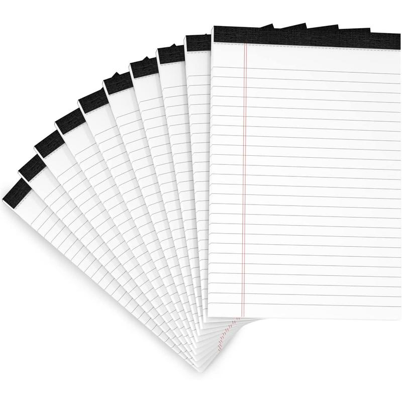 10 Pack Legal Pads Writing Pad 5x8 Inch Lined Writing Note Pads ...