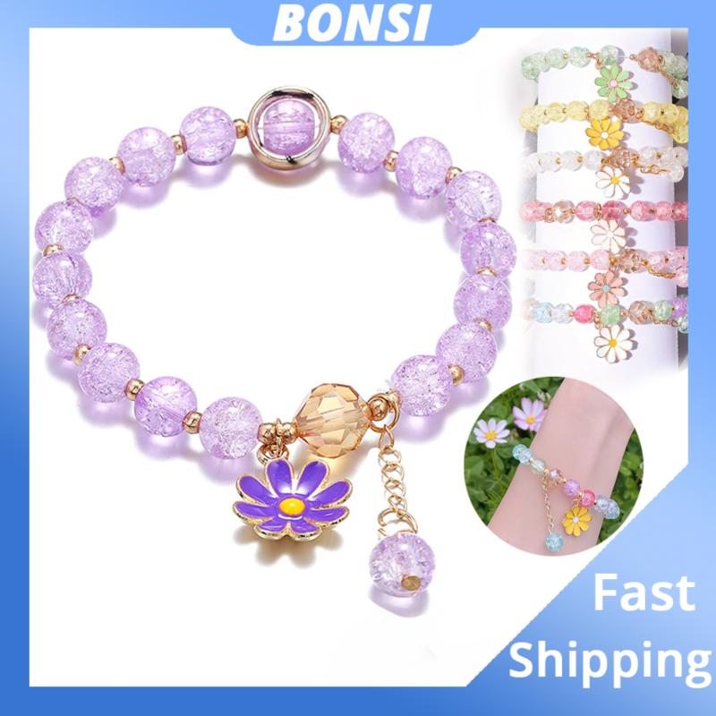 「FallFreshness」Gelang Daisy, Gadis Bunga Kristal Manik Bunga, Gaya ...