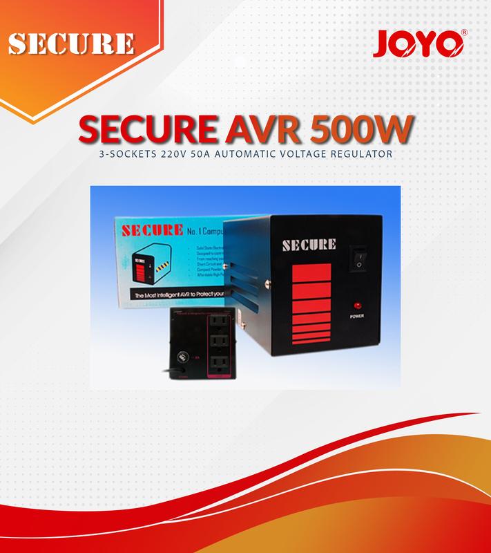 SECURE AVR 500W 3-SOCKETS 220V 50A AUTOMATIC VOLTAGE REGULATOR - TikTok ...