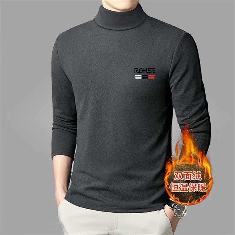 Baju Lapisan Asas, Turtleneck Separuh, Kemeja-T Lelaki denga - TikTok ...