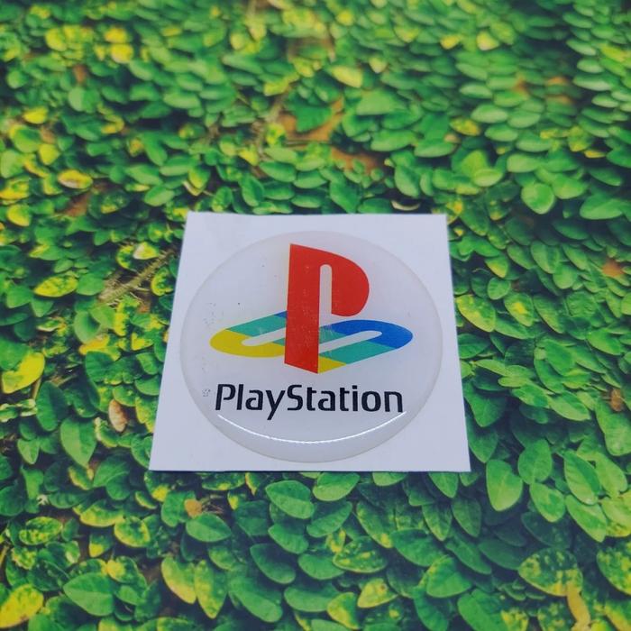 Jual Sticker Timbul Resin Bulat PLAY STATION PS logo 3D Motor ...
