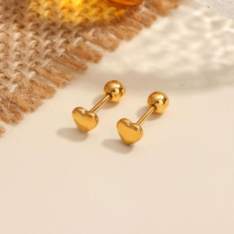 Anting-anting Stud Tulang Telinga, Bahan Keluli Titanium, Skru ...