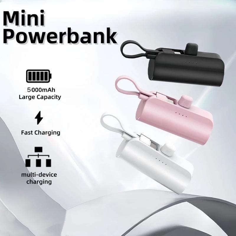 YLW 2in1 PowerBank 5000mAh Mini Power Bank Type-c Fast Charging ...