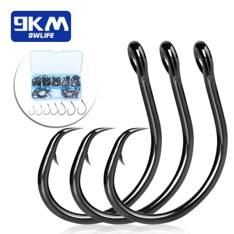 Fishing Hook Set, 100pcs Fishing Circle Hooks, Saltwater Catfish Hooks ...
