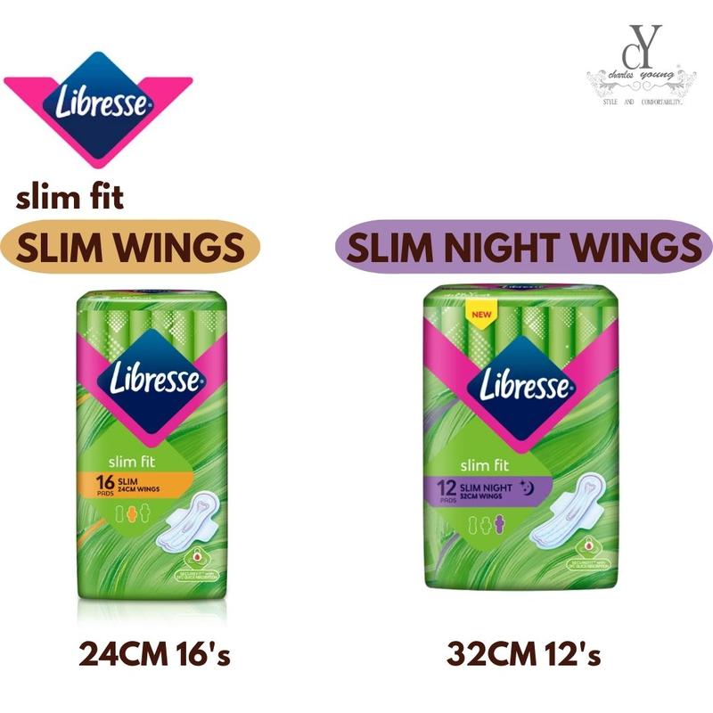 Libresse Slim Fit Slim Wings 24cm 16's Slim Night Wings 32cm - TikTok ...