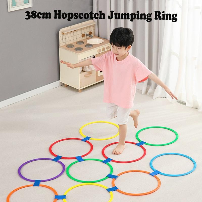 EC 10pcs Hopscotch Jumping Ring Circle Set Colorful Juggling - TikTok ...