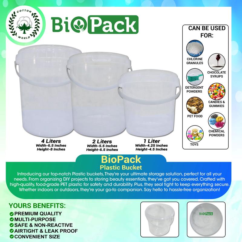 Biopack plastic Bucket Container - TikTok Shop Philippines