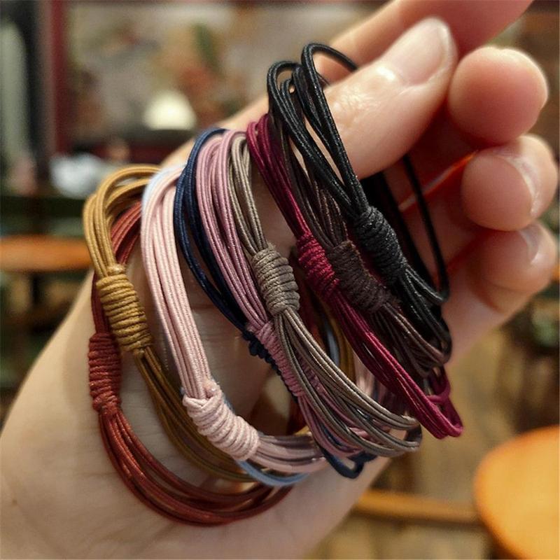 Random Color Gift Hair Accessories Women Hair Tie Rope 4 in - TikTok ...