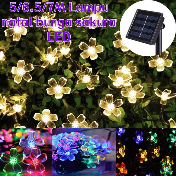 Promo Vinnatsu5/6.5 / 7M LED Lampu Natal Bunga Sakura LED Lampu Natal ...