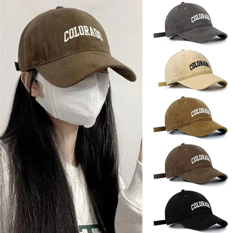 [TTSS]Soft Cotton Baseball Caps Solid Letter Embroidery Men Women ...