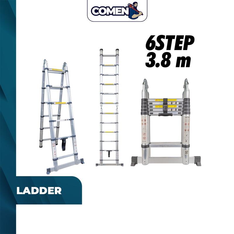 COMEN Double-Sided Multi Purpose Aliminium Telescopic Ladder - TikTok ...
