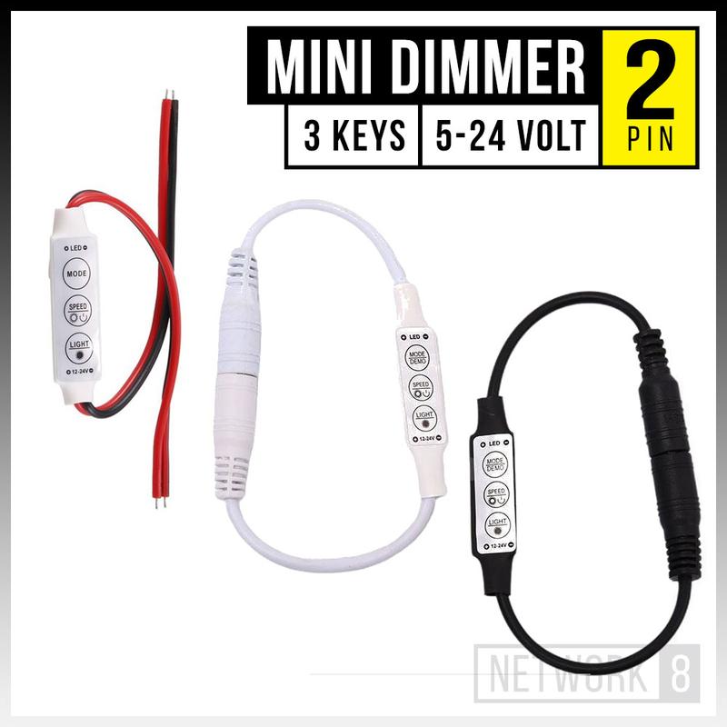 MODUL LAMPU LED CONTROLLER 3 KEY STRIP DIMMER 5V 12V 24V STROBO - Shop ...