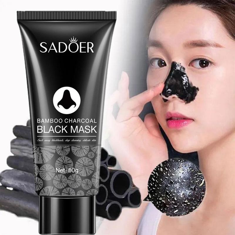 60g Blackhead Mask Facial Bamboo Charcoal Blackhead Removed Cream ...