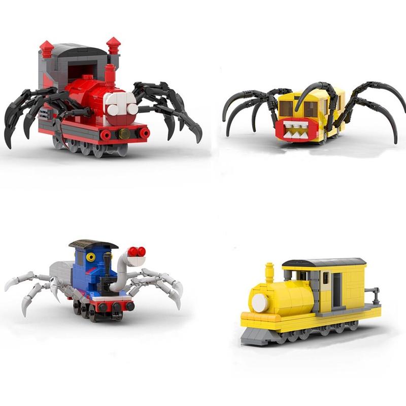 Blok Bangunan, Model Thomas Spider Train Charles Choo Choo Permainan ...