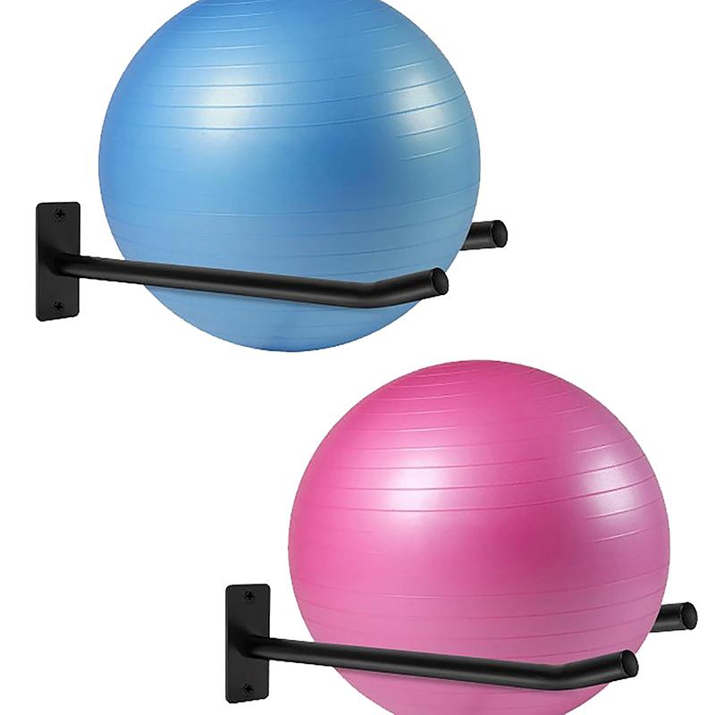 2Pcs Metal Ball Holder Exercise Ball Wall Rack For Gym Garag - TikTok ...