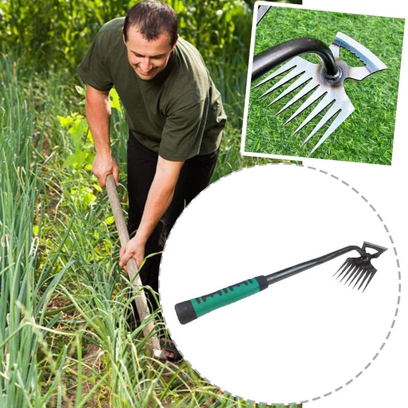 Garden Weeder 8 Teeth Thicken Manganese Steel Dual Purpose Weeding ...