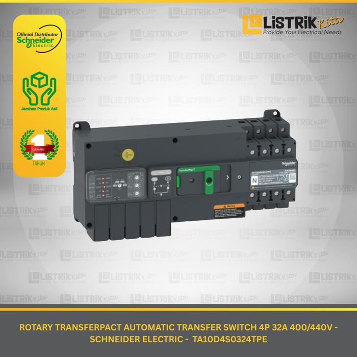 Promo ROTARY TRANSFERPACT AUTOMATIC TRANSFER SWITCH 4P 32A 400/440V ...