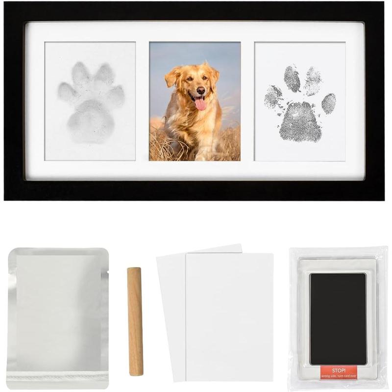 Dog Paw Print Photo Frame Kit with No Clay & No Mess Ink Pad, - TikTok Shop